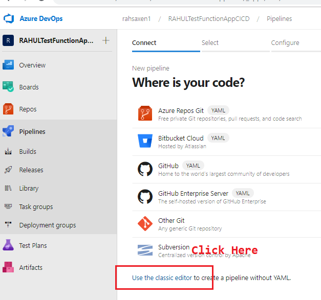 Azure Devops Ci Cd Build And Release Pipeline Azure Function